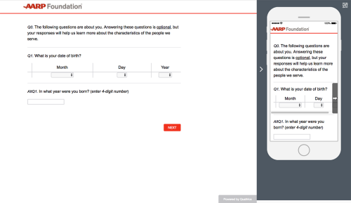 AARP Foundation Grants Program Beneficiary Demographic Survey for ...