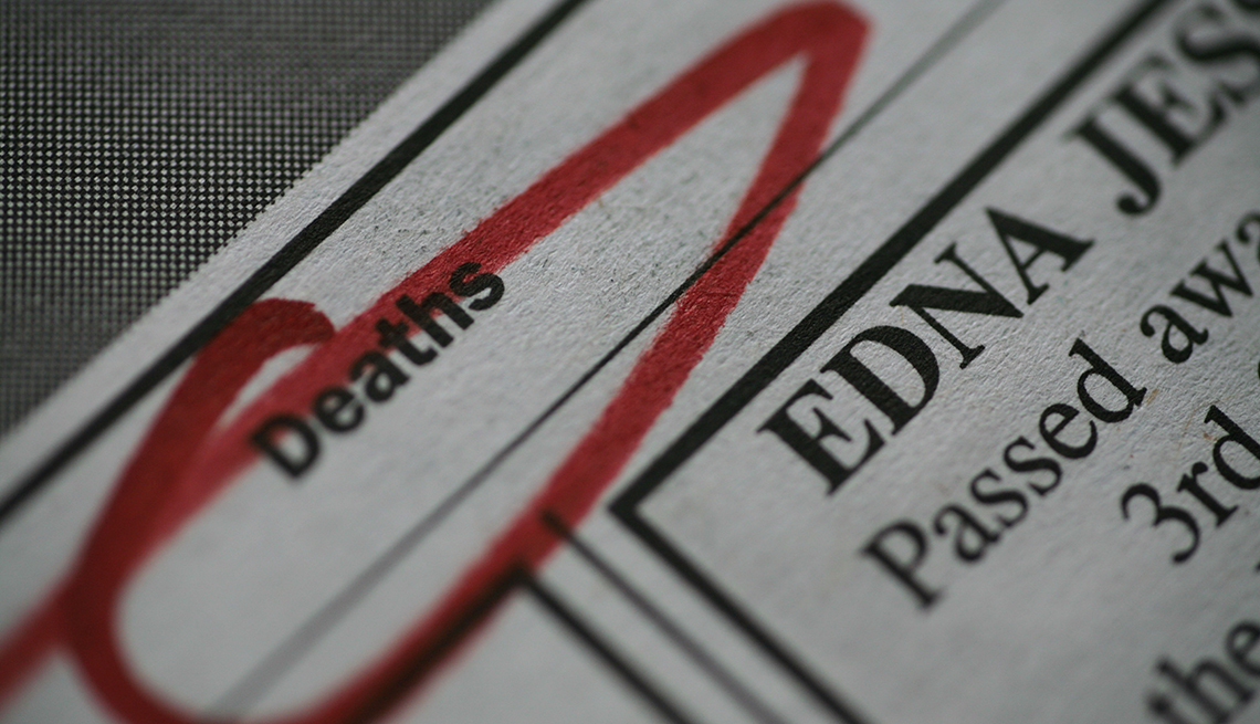 Consejos para escribir un obituario