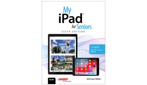 Book cover reads My iPad for Seniors Sixth Edition
