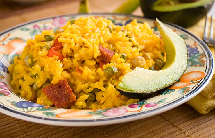 Arroz con longaniza, una receta de Rose Colón