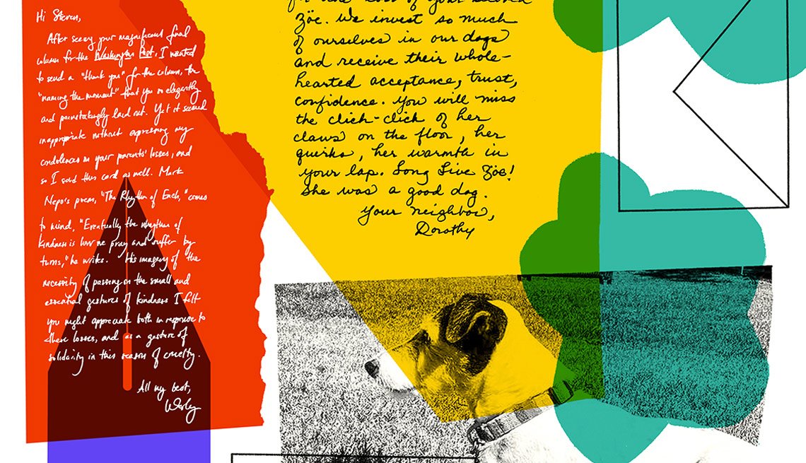 Notas de condolencia escritas a mano