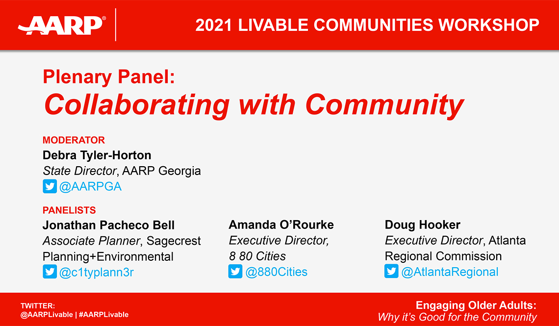 2021 AARP Livable Communities Workshop Video: Collaborating With Community