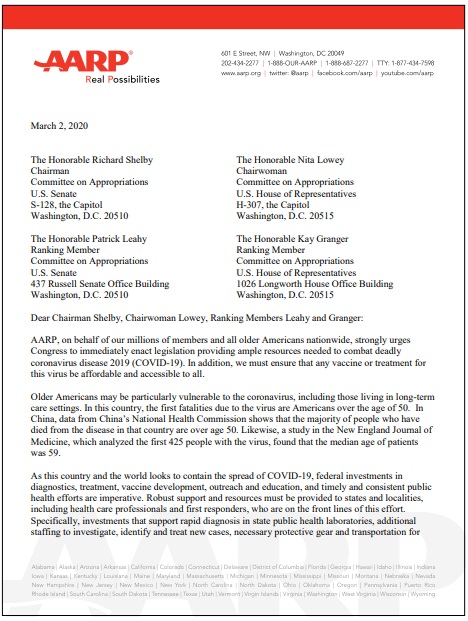 Ayuda para adultos mayores en riesgo por el coronavirus