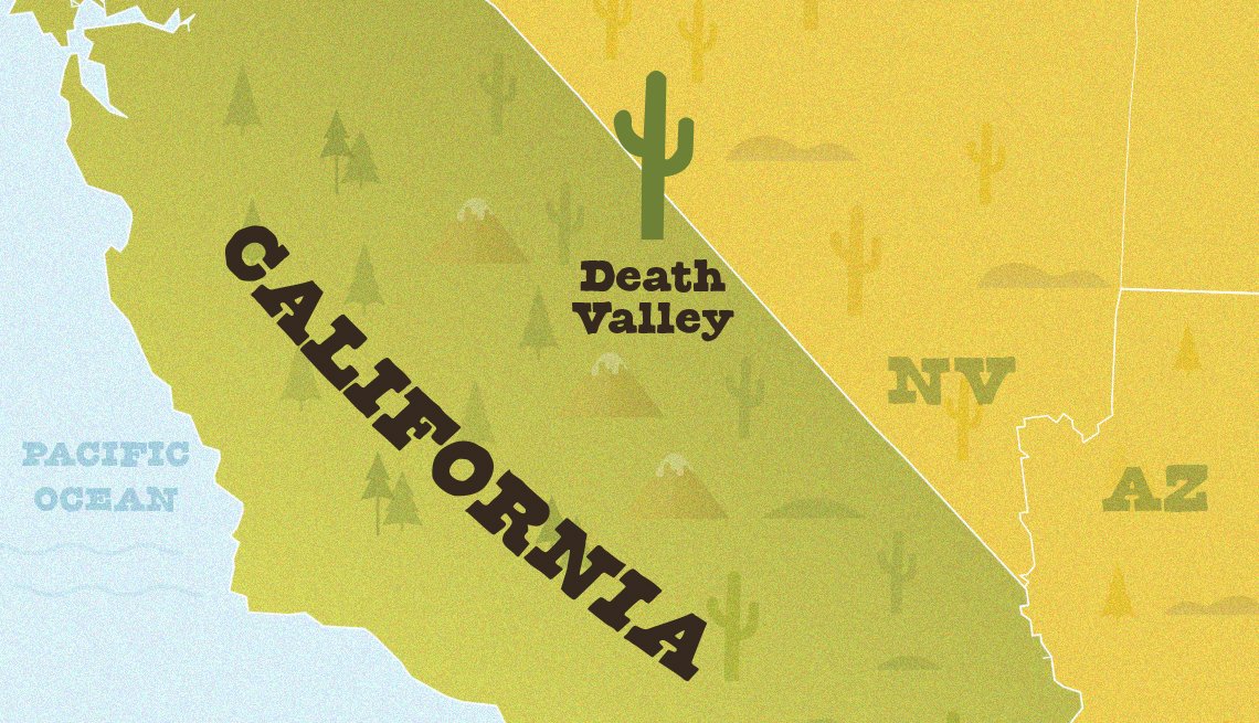 Death Valley National Park Map Death Valley Hiking Map