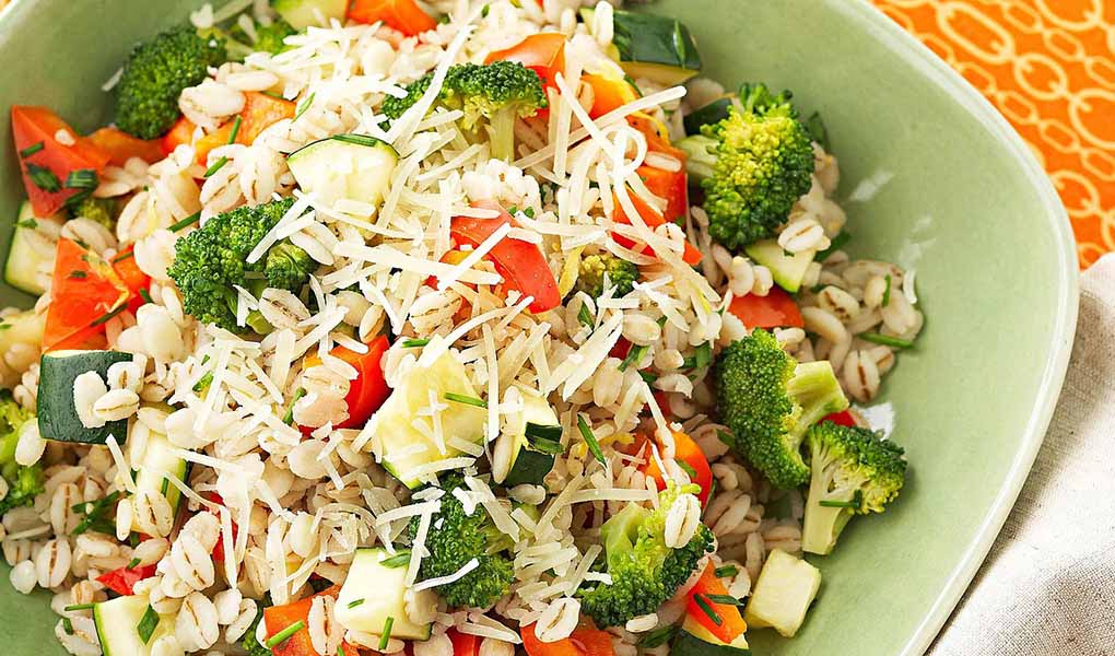 Recipe: Barley-Vegetable Pilaf With Parmesan